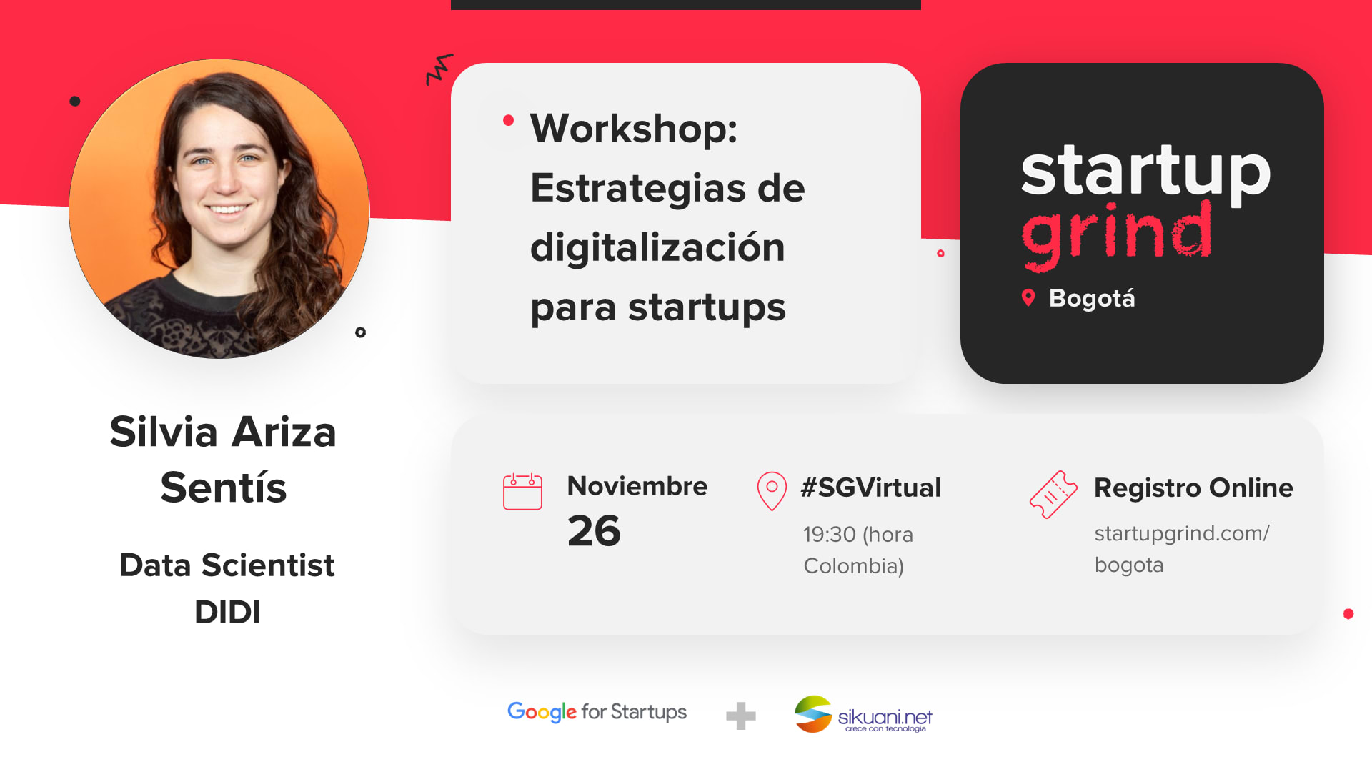 See Workshop: Estrategias de digitalización para Startups at Startup Grind Bogota